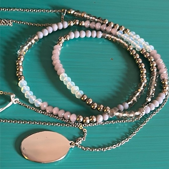 LOFT | Jewelry | New 2 Piece Loft Demure Minimalist Silver Tone And ...